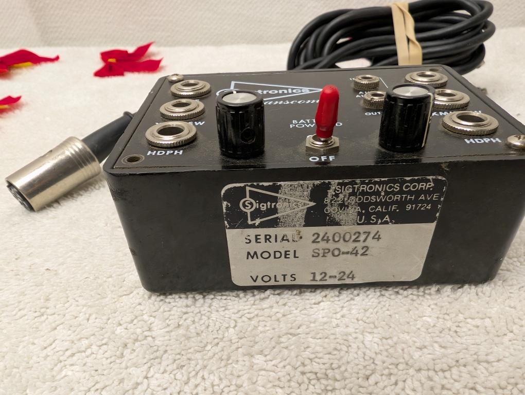 Sigtronics Transcom II SPO-42 Aviation Intercom | 4-Station | Vintage ...